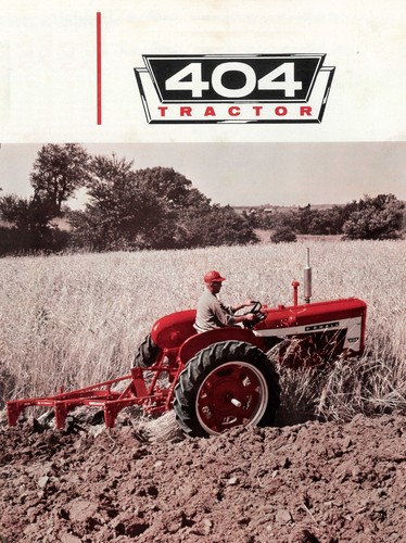 International McCormick Farmall 404 Row-Crop Tractor Sales Brochure IH ...