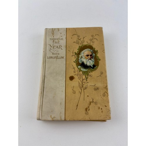 Through the Year with Longfellow Antique Poetry Book DeWolfe Fiske ...