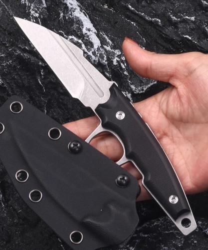 G10 Full Tang Fixed Blade Knife Horizontal Vertical Conceal Carry 4mm ...
