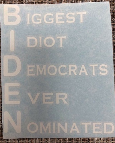 Joe Biden window Sticker - 5x6 | eBay