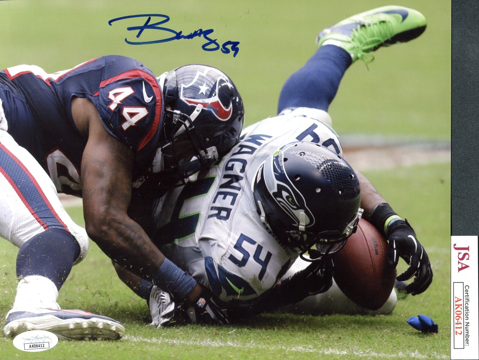 Bobby Wagner Autographed Memorabilia | Signed Photo, Jersey ...