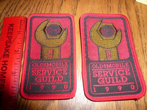 1990 Oldsmobile Service Guild Mechanics Patch - Vintage - Red Lettering ...