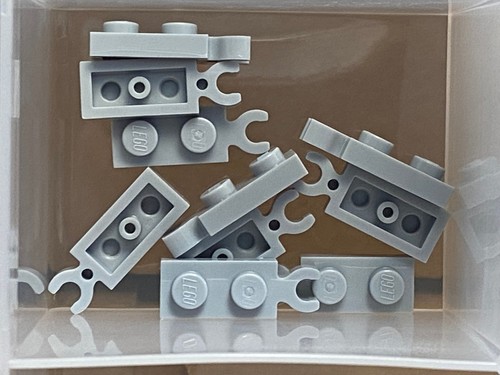 LEGO Parts - Light Bluish Gray Plate 1 x 2 with Clip on End - No 78256 ...