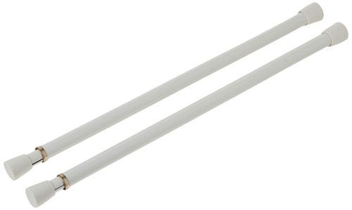 Small Spring Tension Window Curtain Rods 12 To 20inch Adjustable Spring ...