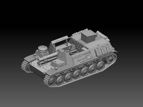 1/35 LeSinn kit Unpainted WW2 German 15cm sIG 33 Bison II Self ...