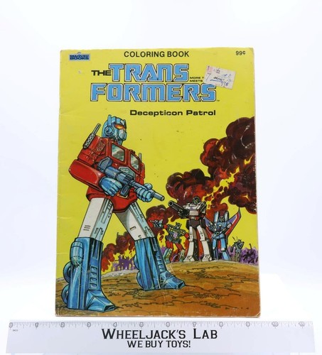 G1 Transformers Deception Patrol Coloring Book 1984 Vintage Hasbro ...