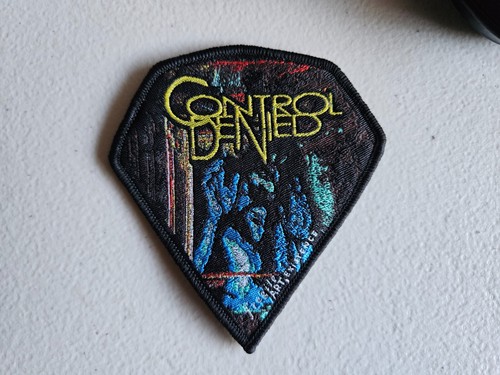 CONTROL DENIED, SEW ON BLACK BORDER WOVEN PATCH | eBay