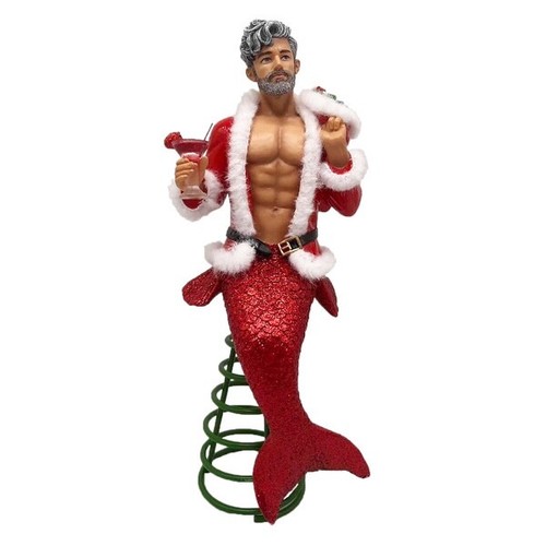 December Diamonds Merman ornament 2024 Hey Santa tree topper | eBay