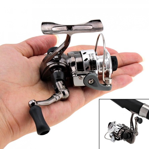 Mini Pocket Metal Fishing Wheel 4.3:1 Gear Ratio Small Compact Spinning ...