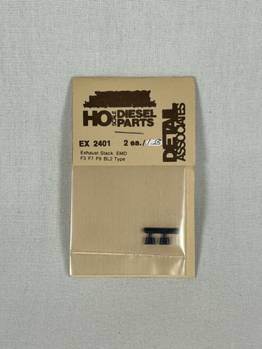HO Scale Detail Associates Exhaust Stack EMD F3 F7 F9 BL2 2401 Brand ...
