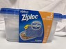 Ziploc Smart Snap Technology Leak Proof 2 Ct Deep Rectangle Storage ...