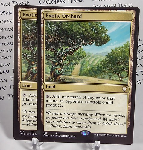 EXOTIC ORCHARD mtg OFFCENTER Error Commander Phyrexia 1 Rare Miscut | eBay