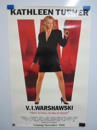 V. I. WARSHAWSKI Kathleen Turner Original Vintage Video Movie Poster | eBay