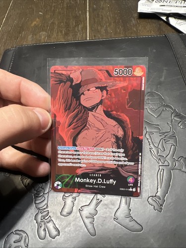 One Piece EB02-010 Monkey.D.Luffy Leader Alternate Art Extra Booster ...