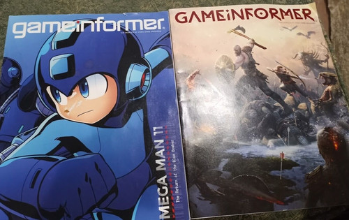 GAME INFORMER Magazine Lot of 2 Issues # 298 God Of War & #297 Mega Man ...
