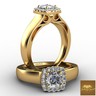 Halo Filigree Shank Prong Set Cushion Diamond Engagement Ring GIA G VS2 ...