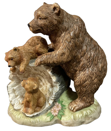 Homco Home Interiors "Curious Cubs" Porcelain Figurine Brown Bears | eBay