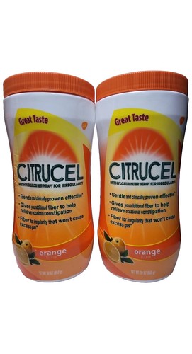 Citrucel Fiber Powder for Occasional Constipation Relief Orange 30 oz ...
