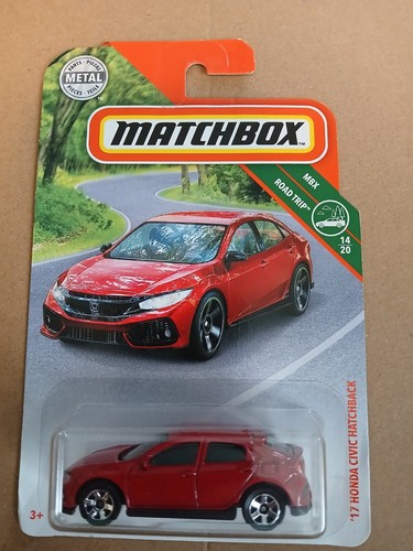 NEW 2018 MATCHBOX RED '17 HONDA CIVIC HATCHBACK #14/20!! | eBay