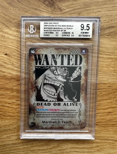 ONE PIECE TCG Marshall D Teach „Blackbeard“ Wanted SP OP09-093 BGS 9,5 ...
