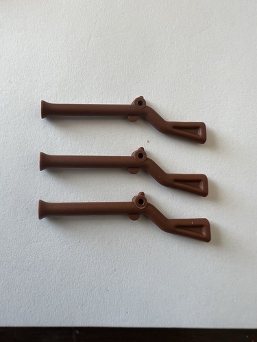 Lego Lot Of 3 Brown Flintgun Guns Muskets Musket Minifigure New Old ...