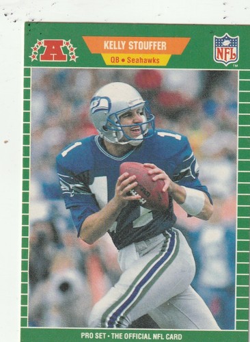 FREE SHIPPING-MINT-1989 Pro Set #403 Kelly Stouffer Seattle Seahawks | eBay