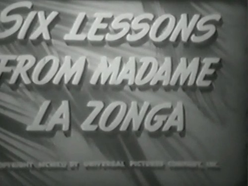 SIX LESSONS FROM MADAME LA ZONGA 1941 (DVD) LUPE VELEZ, SHEMP HOWARD ...