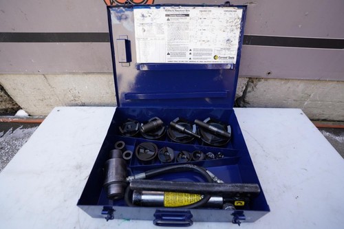 Current Tools Model # 154 1/2"- 4" Hydraulic Knock-Out Punch Die Set ...
