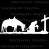 COWBOY PRAYING AT THE CROSS WITH HORSE PRAY CHRISTIAN RELIGION MEMORY ...