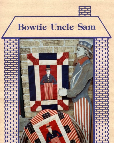 Uncle Sam Wall Quilt/ Wall Hanging in 2 Sizes Vintage Copyright 1988 ...