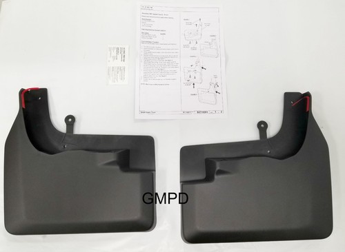 2019-2025 New Gen. Silverado GM Front Black Flat Splash Mud Guards ...
