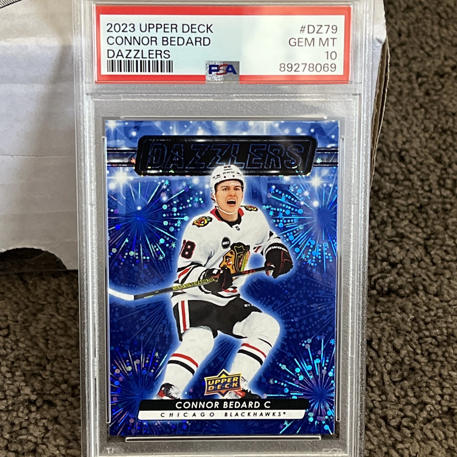 Connor Bedard 2023 Upper Deck #DZ-79 Dazzlers - Blue Price Guide ...