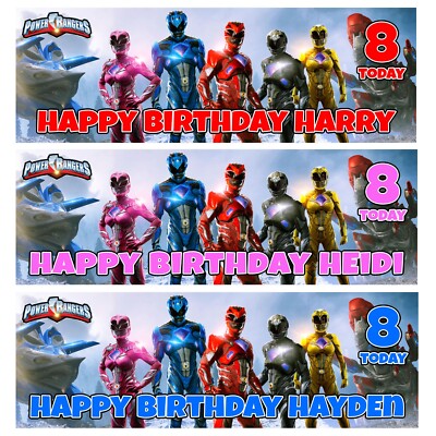 Power Rangers Party Banners, Buntings and Garlands for sale | eBay