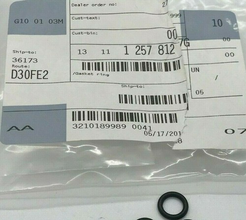 (2) NEW OEM BMW Motorcycle O-Ring Gasket Seal Carburetor Jet ...