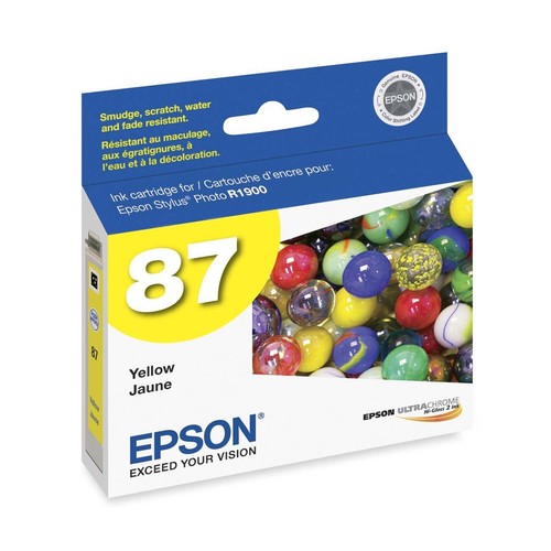 Genuine Epson 87 T0874 Yellow Ink Cartridge for Stylus Photo R1900 | eBay