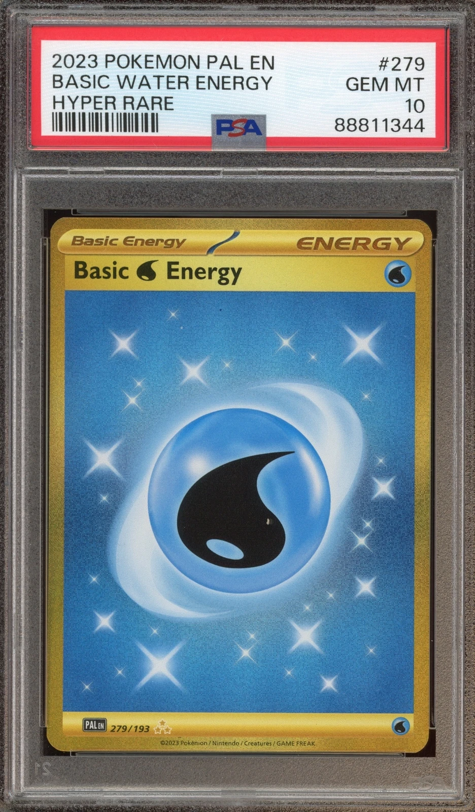 Water Energy 2023 Scarlet & Violet: Paldea Evolved #279/193 Hyper Rare ...