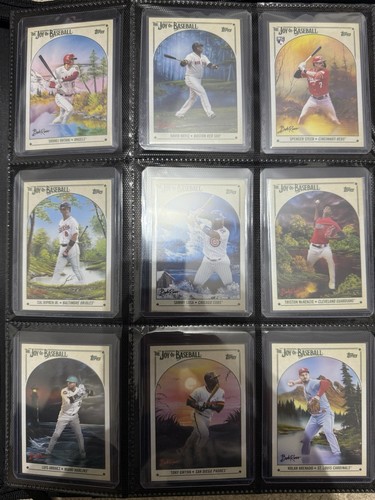 2023 Topps Bob Ross Joy Of Baseball Complete Set And Complete Insert ...