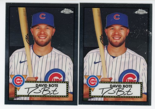 2021 Topps Chrome Platinum Anniversary DAVID BOTE CUBS 2 CARDS # 246 | eBay