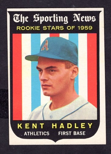 1959 TOPPS KENT HADLEY CARD NO:127 NEAR MINT CONDITION | eBay