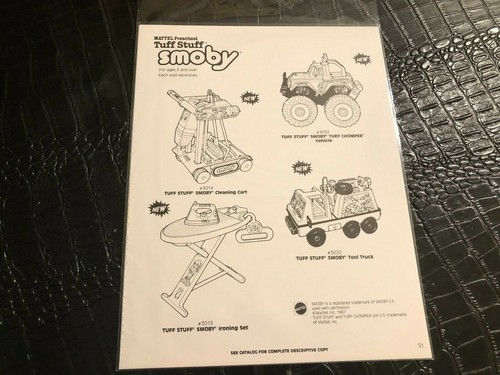 1987 VINTAGE toy AD SHEET #3786 - SMOBY VEHICLES | eBay