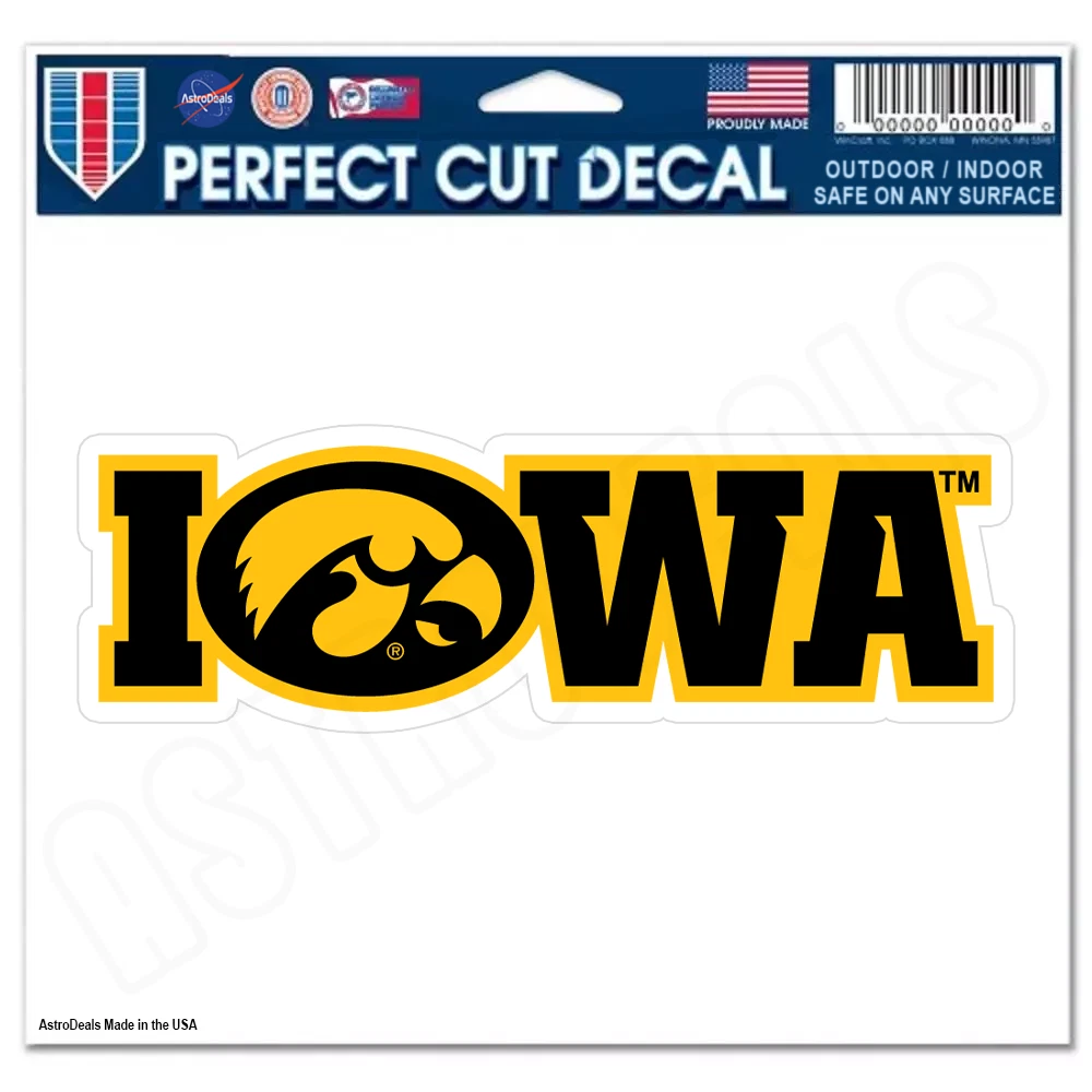 Iowa Stickers Iowa Hawkeyes 18 Inch Die Cut Decal - Officially Licensed ...