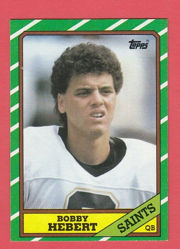 71986 Topps Football # 339 Bobby Hebert - Saints - Box 734-313 | eBay