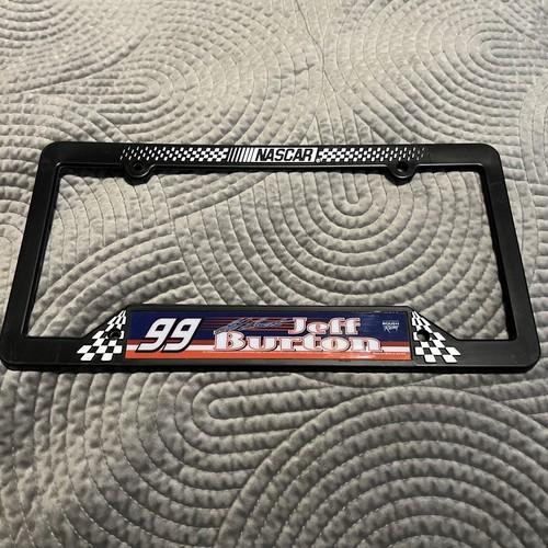 NASCAR LICENSE PLATE FRAME #99 JEFF BURTON | eBay