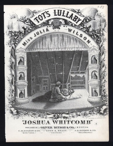 1880 Tot's Lullaby - Joshua Whitcomb - W Gate - Original Sheet Music ...