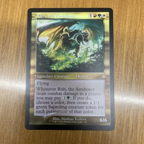 x1 Rith, the Awakener - Foil - Retro Frame R MTG Dominaria Remastered M ...