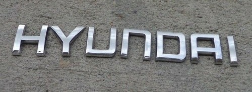 Hyundai trunk emblem letters badge Accent Sonata Santa Fe Tucson rear ...