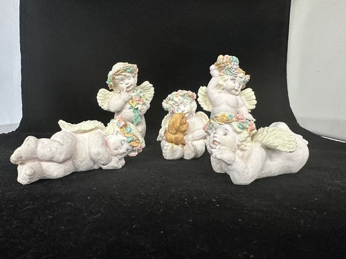 Vintage Small Cherub Set of 5 Different Cherubs Figurines | eBay