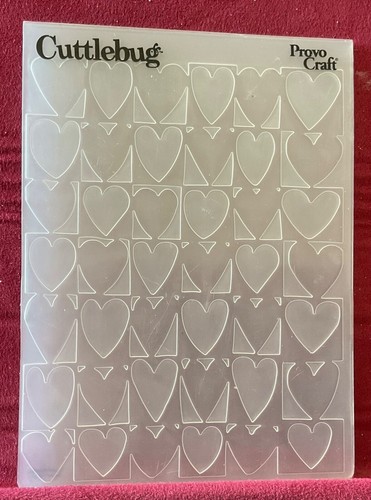 Cuttlebug embossing folder HEARTS | eBay