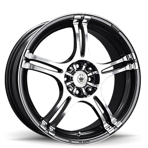 15x6.5 +40 Konig Incident 5x100,5x114.3 Graphite Wheels (Set of 4) | eBay