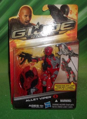 G I GI JOE RETALIATION MOVIE COBRA ALLEY VIPER W ZIP LINE FIGURE | eBay